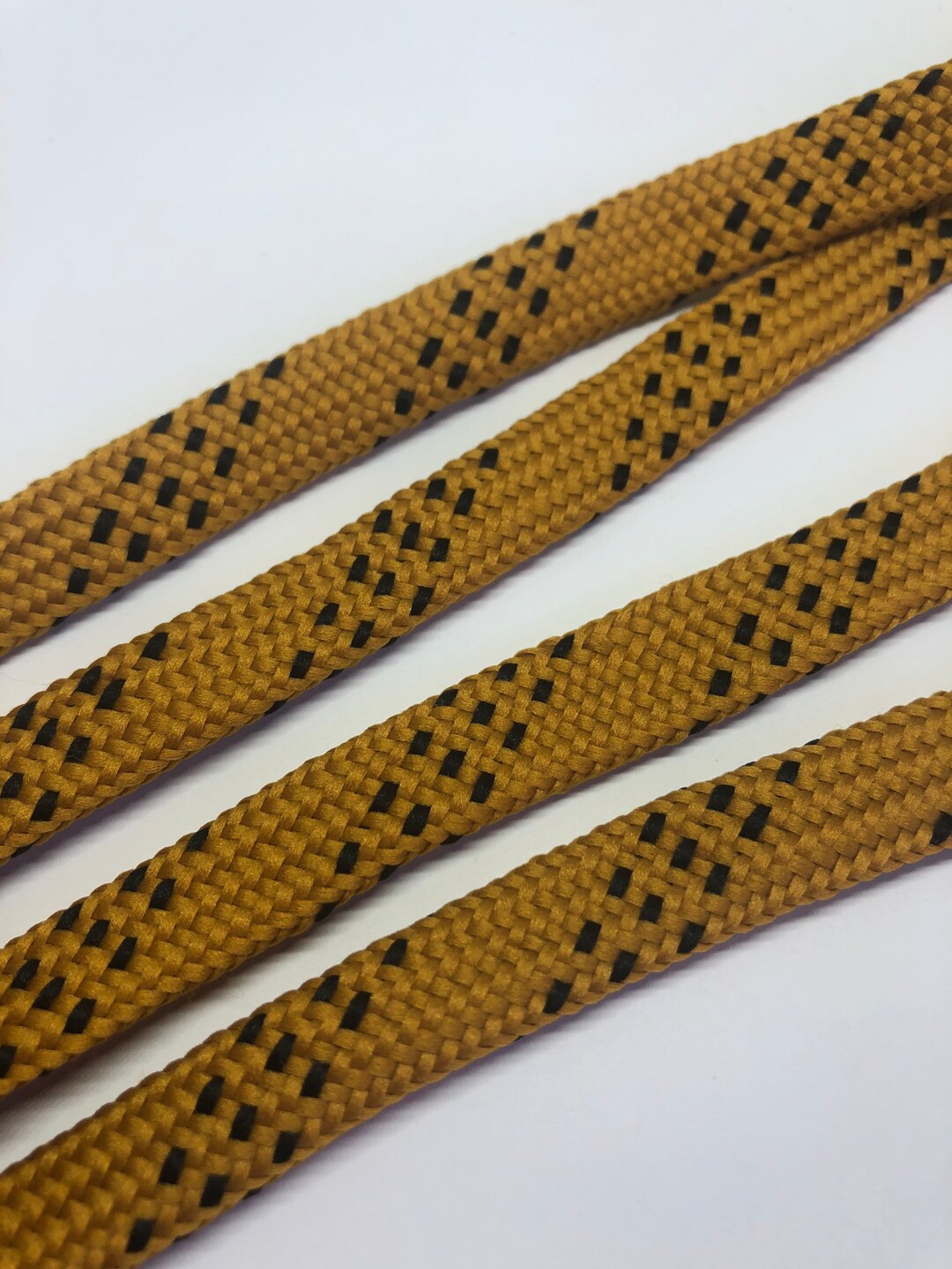 Premium Sport Laces Gold With Black Accents - Etsy