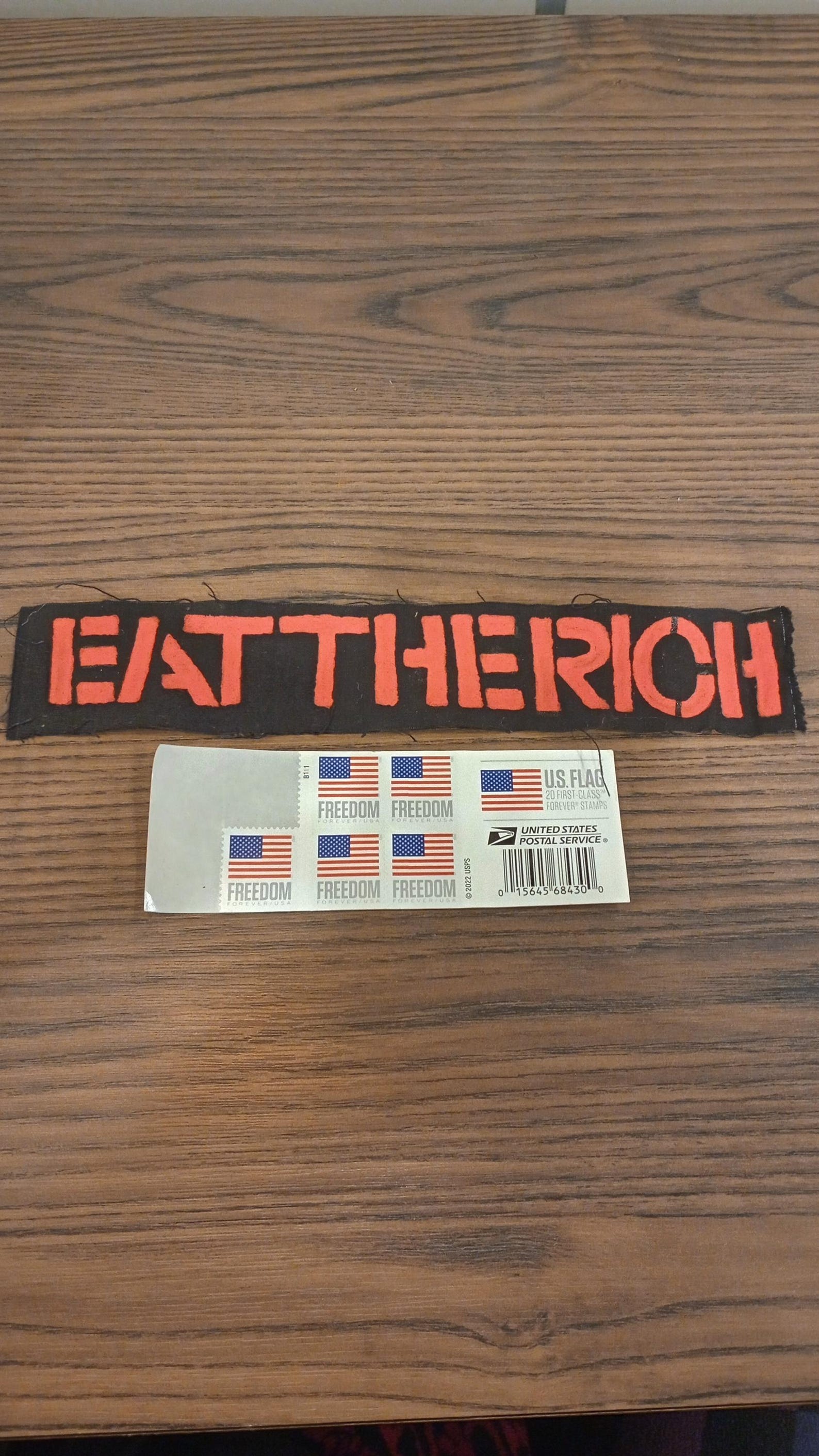 Eat the Rich Patch Punk Patches Anarchist Patches Crust Punk Folk Punk ...