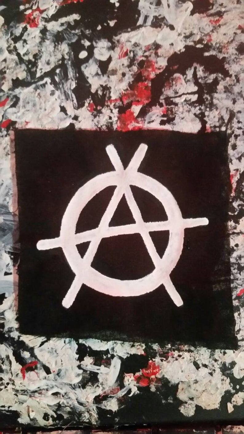Anarchy patch anarchist patches punk patch crust punk | Etsy
