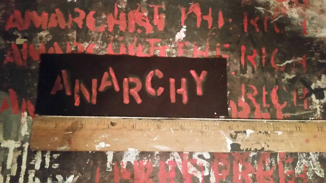 Anarchy Alternating Letters Patch Anarchist Patch - Etsy