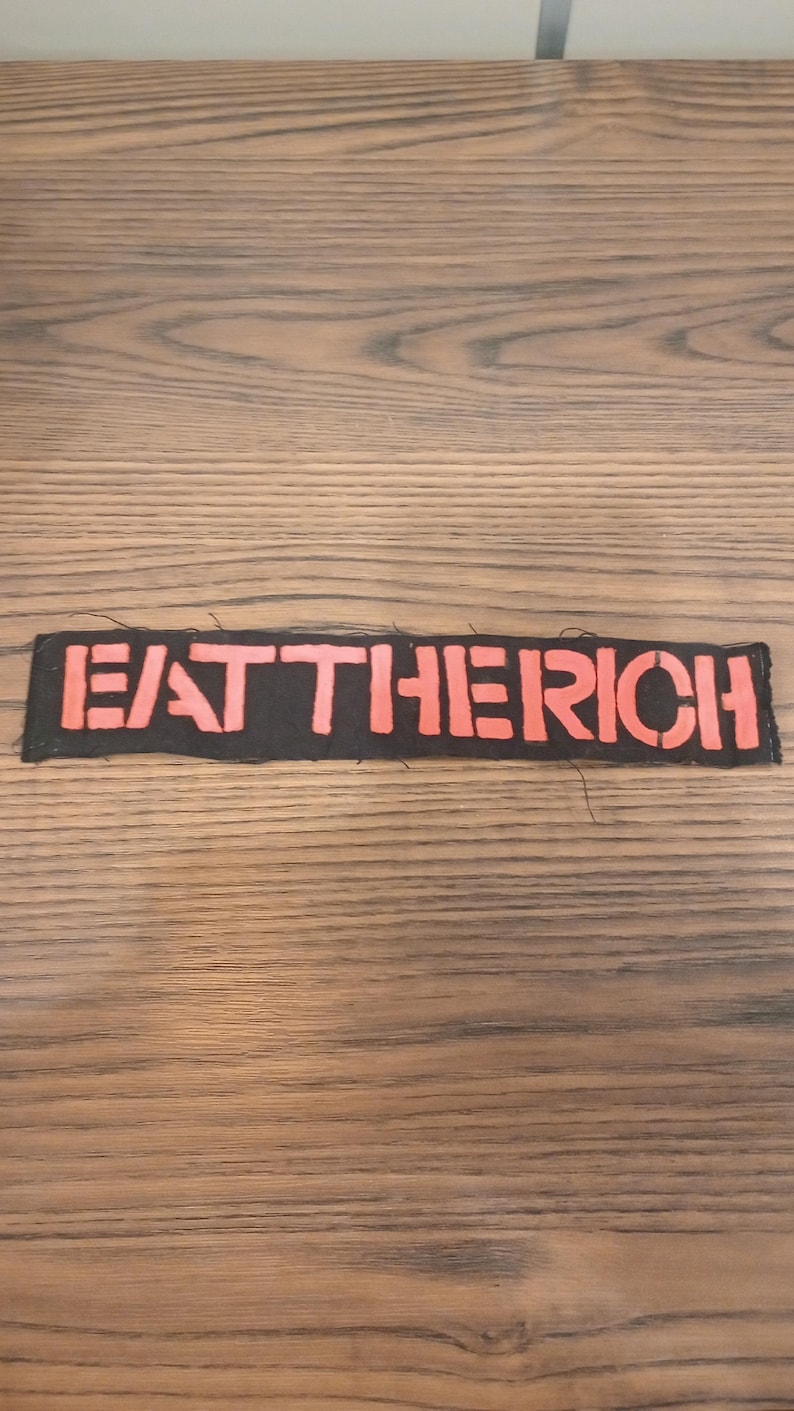 Eat the Rich Patch Punk Patches Anarchist Patches Crust Punk Folk Punk ...