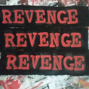 Revenge Patch, Mcr Patch, Revenge Era Patch, Punk Patches Handpainted ...