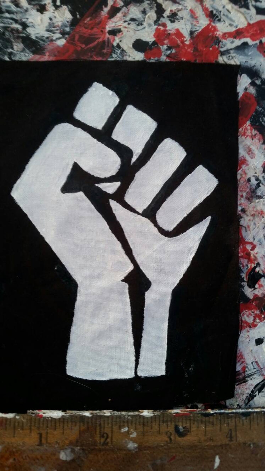 Fist Resist Patch Activist Anarchist Protester Patch Solidarity Patch ...