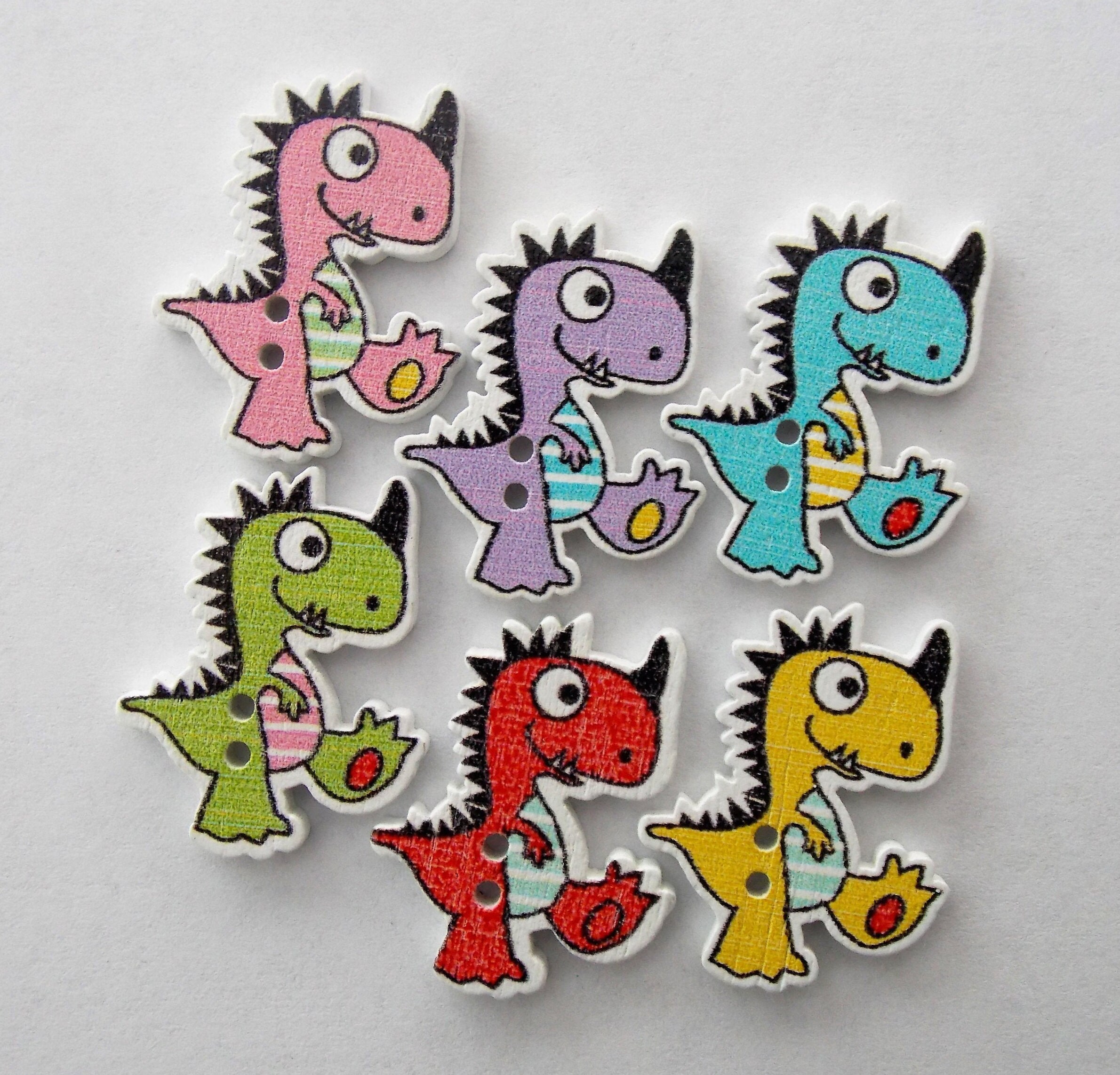 Dinosaur Buttons Dino Buttons Prehistoric Buttons Sewing | Etsy