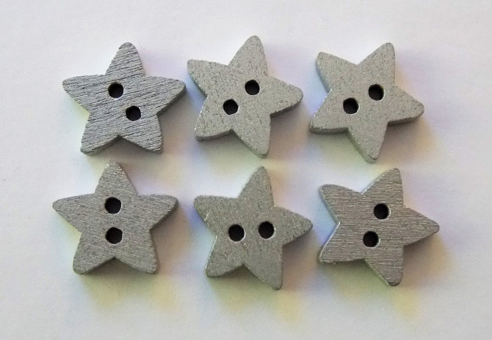 Silver Star Buttons Star Buttons Silver Buttons Christmas | Etsy