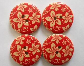 Large Red Buttons | Etsy