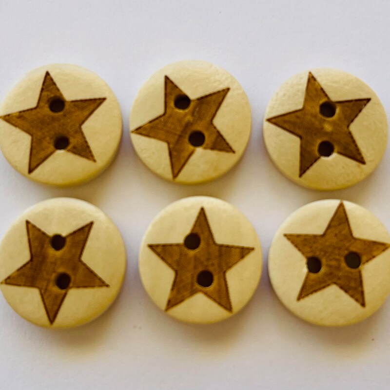 Star Buttons - Etsy
