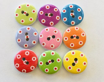 Polka Dot Buttons | Etsy