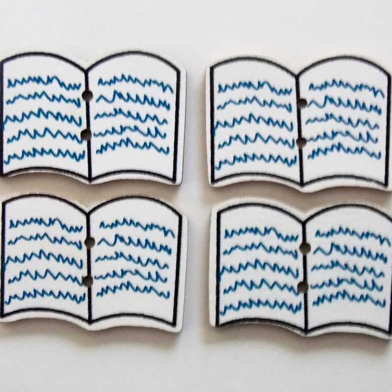 Library Buttons - Etsy