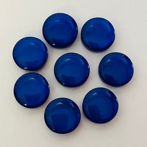Blue Buttons, 1/2” Resin Buttons, Dark Blue Buttons, Shiny Buttons ...