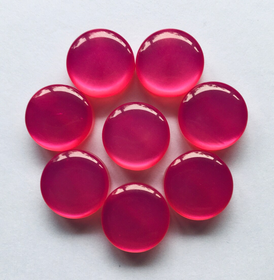 Pink Buttons, 1/2” Resin Buttons, Shiny Buttons, Sewing Supplies ...