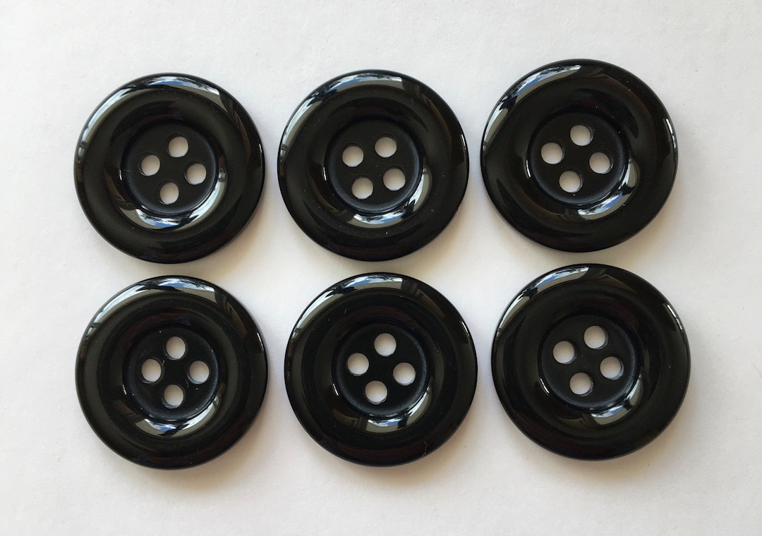 Black Buttons, Resin Buttons, Sewing Supplies, Embellishments ...