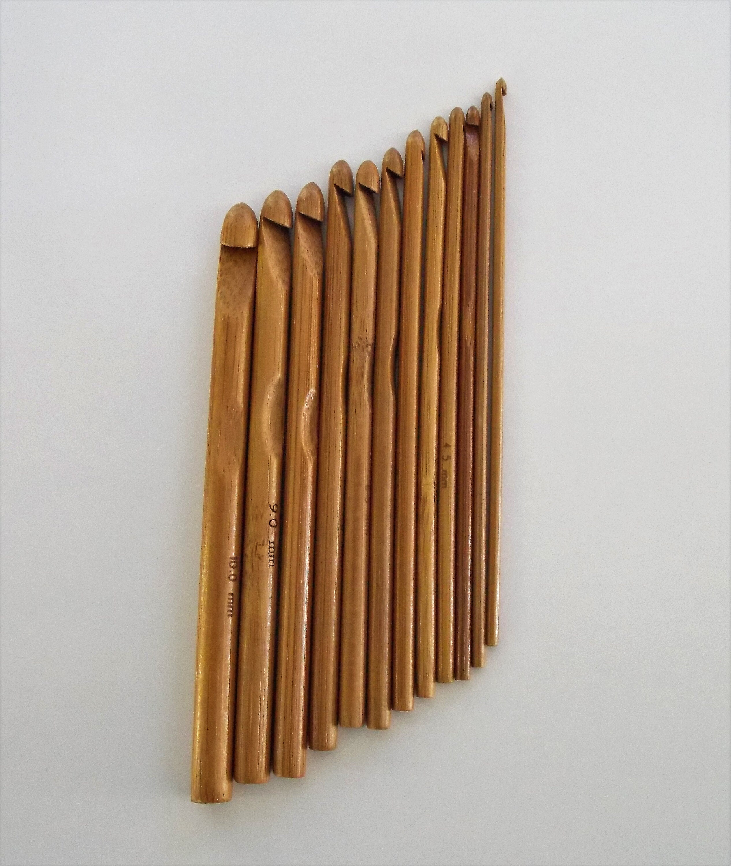 Bamboo Crochet Hook Set, 12 Sizes, Craft Supplies - Etsy