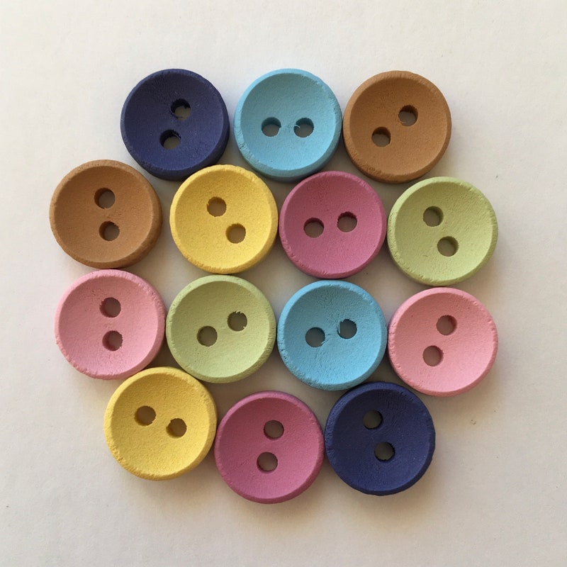 Pastel Buttons - Etsy