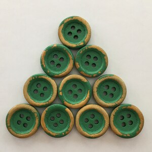 Vintage Style Buttons, Green Buttons, Sewing Supplies, Rustic Buttons ...