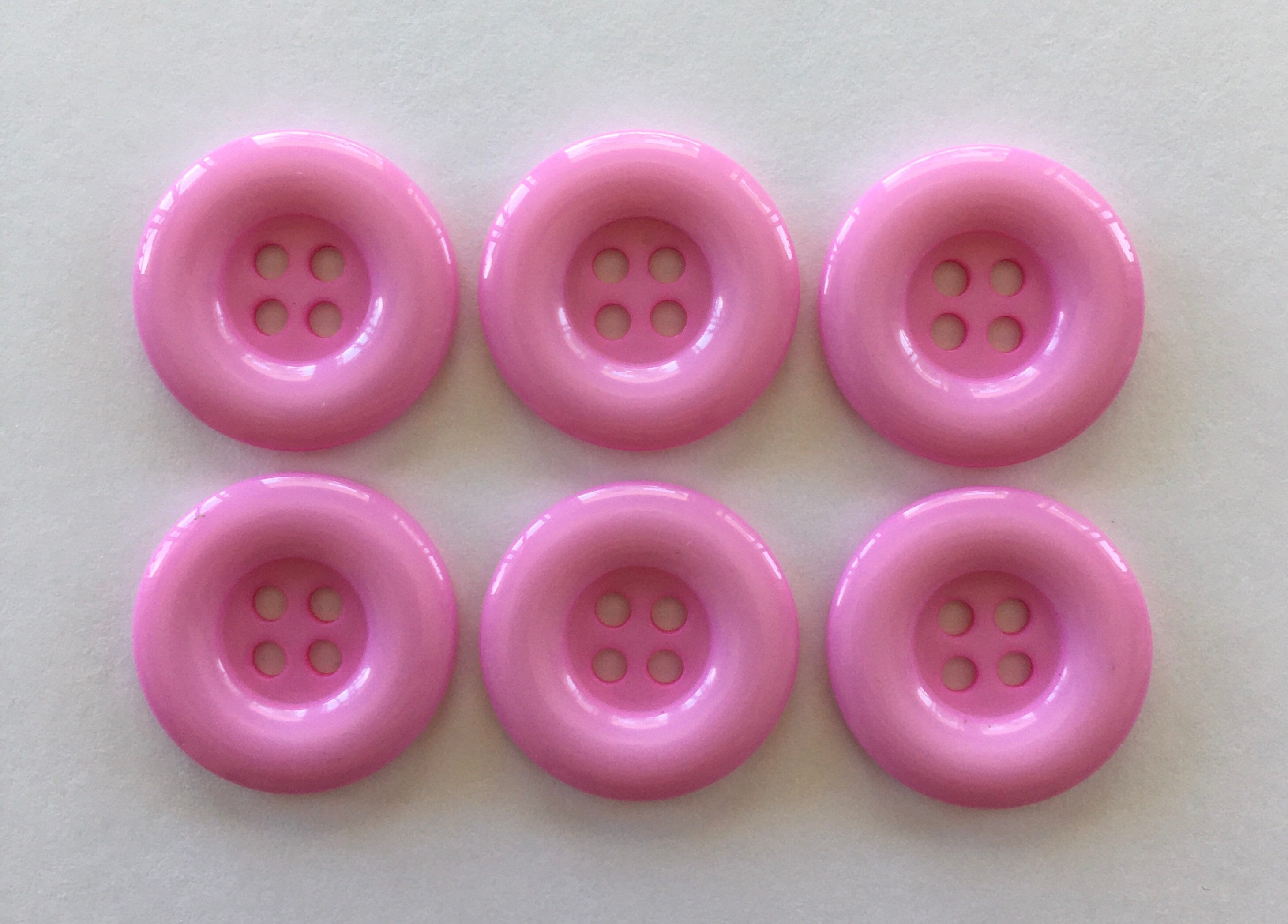 Pink Buttons Resin Buttons Sewing Supplies Embellishments | Etsy