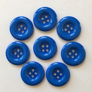 Blue Buttons, 20mm Buttons, Resin Buttons, Sewing Supplies ...
