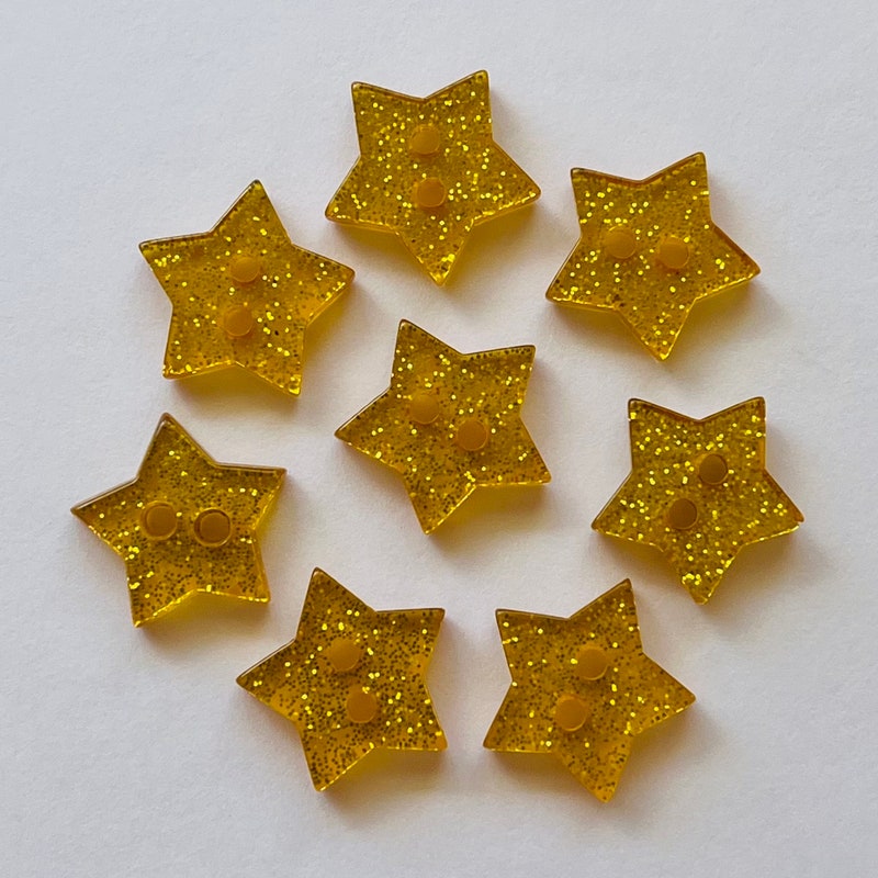 1/4 Gold Star Buttons - Etsy