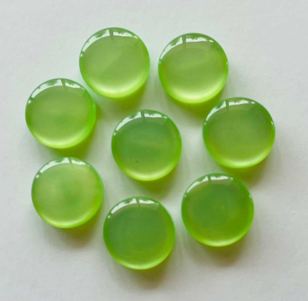 Green Buttons, 1/2” Resin Buttons, Shiny Buttons, Sewing Supplies ...