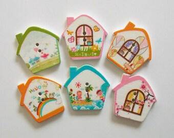 Bird House Buttons | Etsy