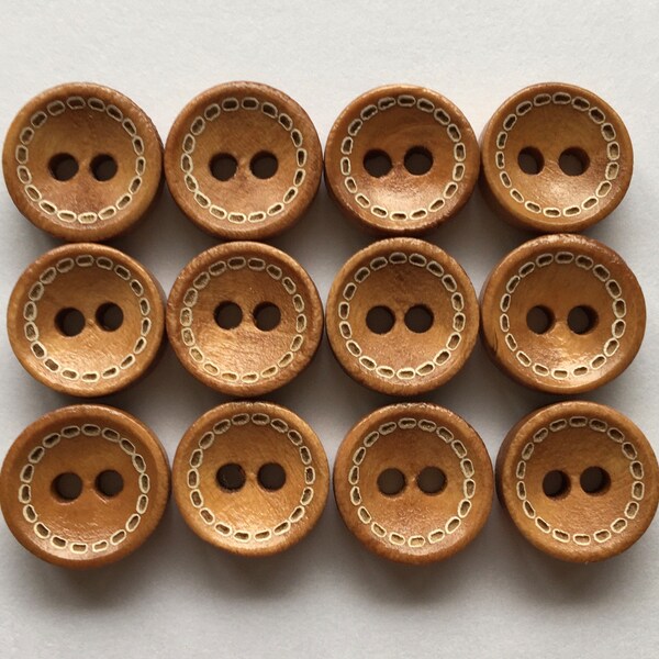 Brown Buttons - Etsy