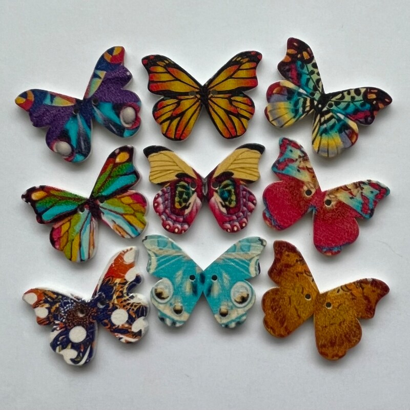 Butterfly Buttons - Etsy