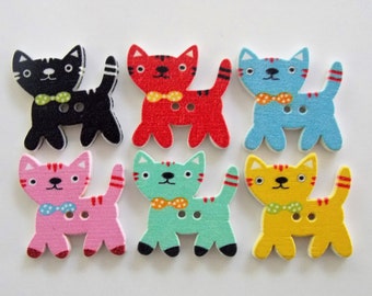 Cat Sewing Buttons | Etsy