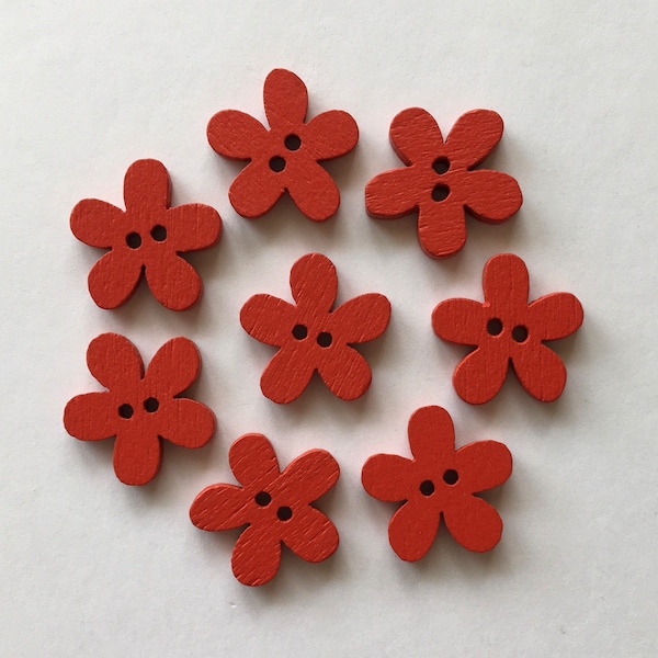 Large Floral Buttons - Etsy