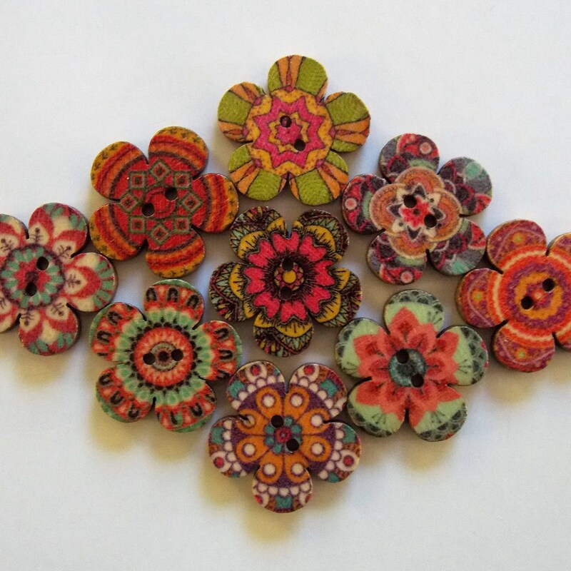 Bohemian Buttons - Etsy