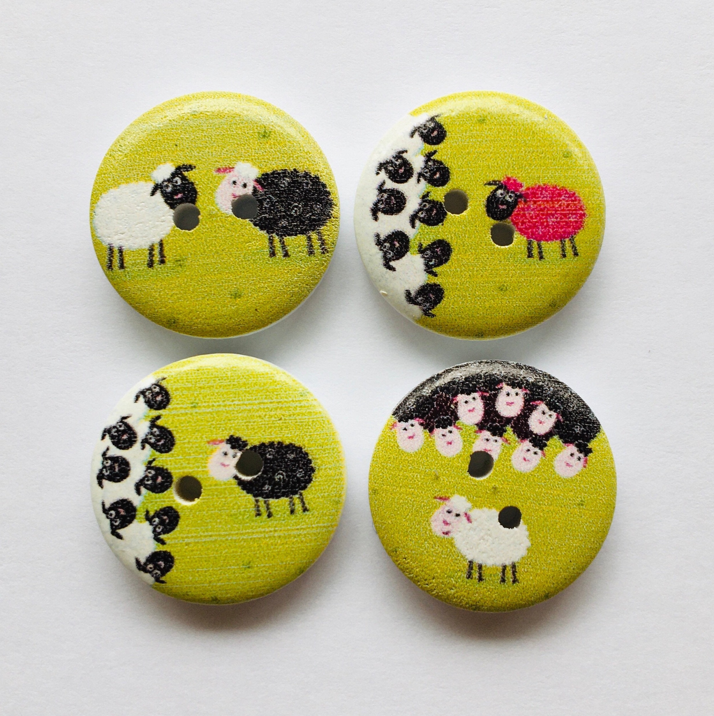 Sheep Buttons Lamb Buttons Woolly Buttons Sewing Supplies | Etsy UK