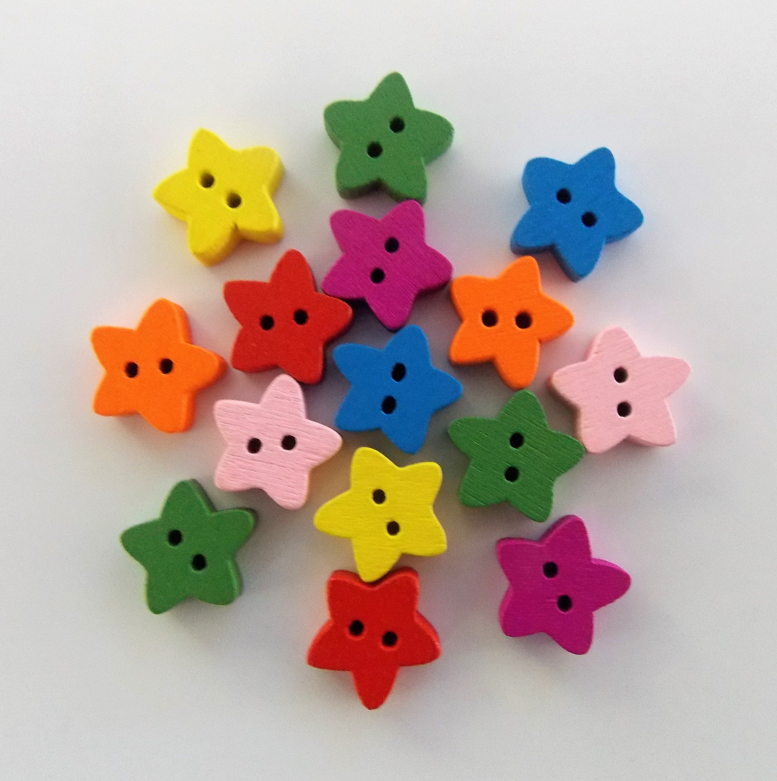 Star Buttons Red Buttons Pink Buttons Blue Buttons Yellow - Etsy