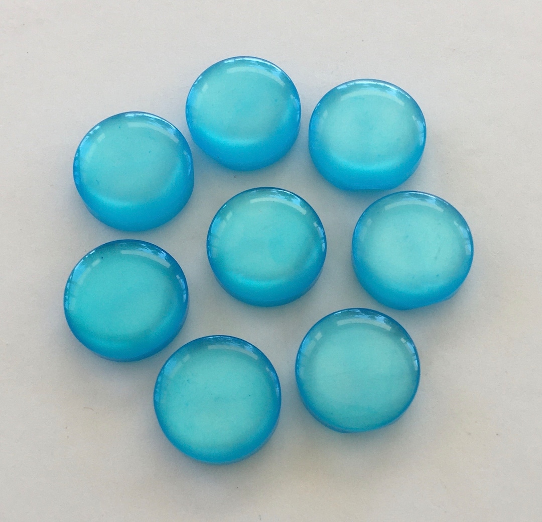 Aqua Resin Shank Buttons, Sewing Supplies (1/2 Inch) - Etsy