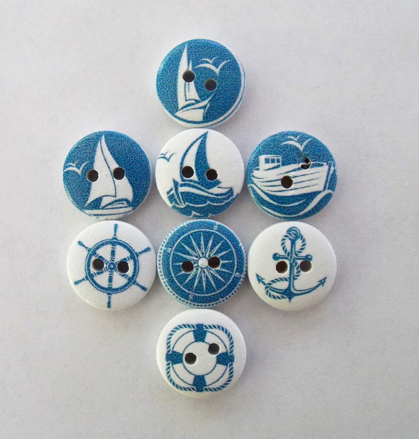 Nautical Buttons Sailing Buttons Sewing Supplies Ship | Etsy