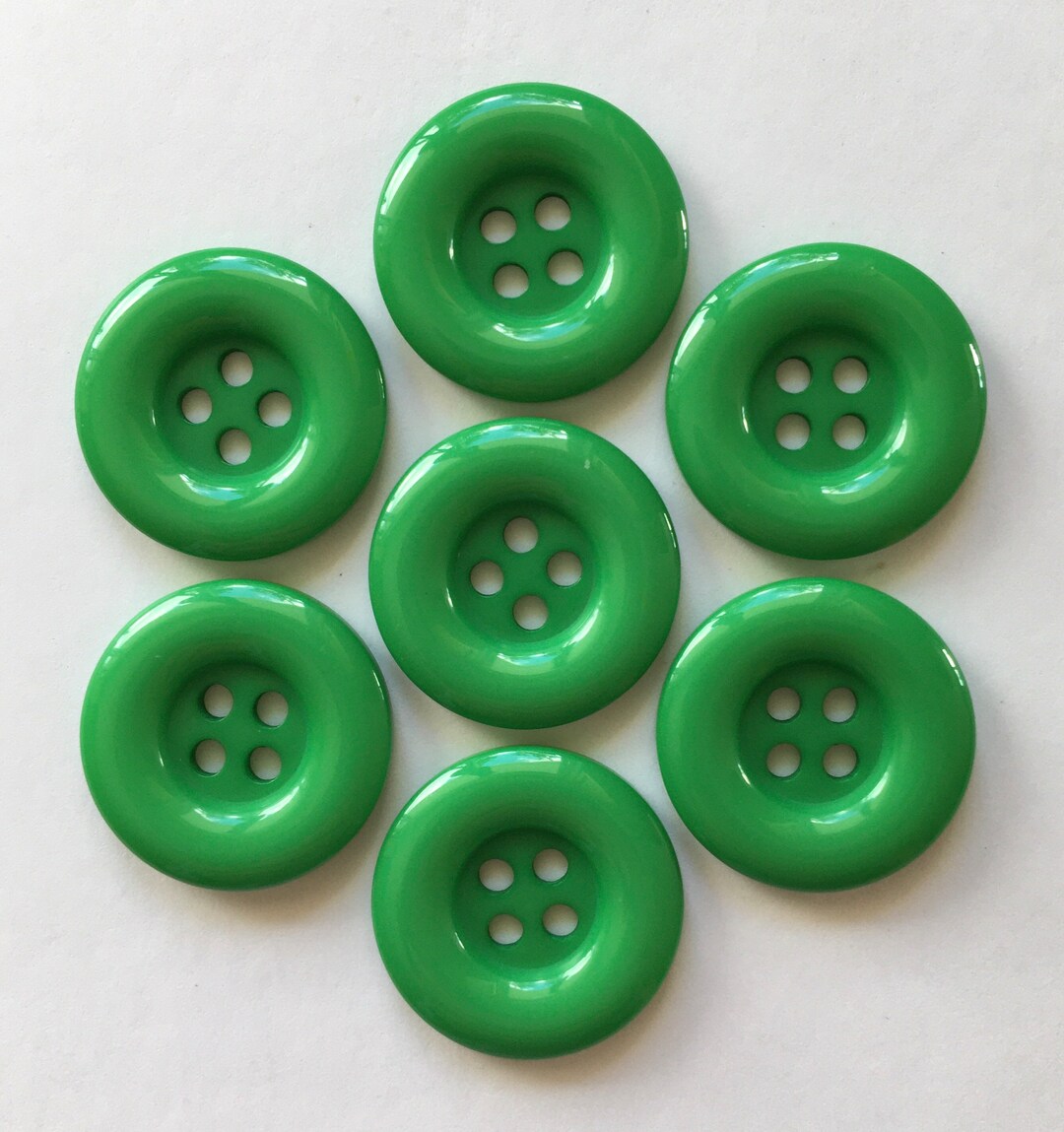 Green Buttons, 20mm Buttons, Resin Buttons, Sewing Supplies ...