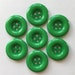 Green Buttons, 20mm Buttons, Resin Buttons, Sewing Supplies ...