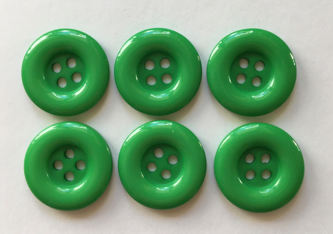 Green Buttons 20mm Buttons Resin Buttons Sewing Supplies - Etsy