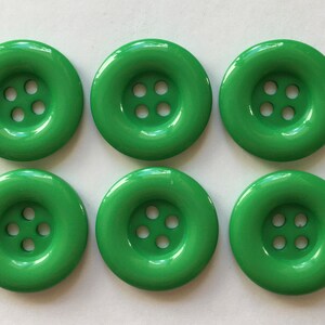 Green Buttons, 20mm Buttons, Resin Buttons, Sewing Supplies ...