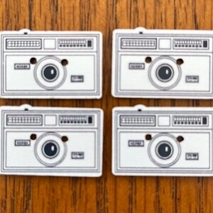 Camera Buttons, Wooden Buttons, Photo Buttons, Sewing Supplies ...