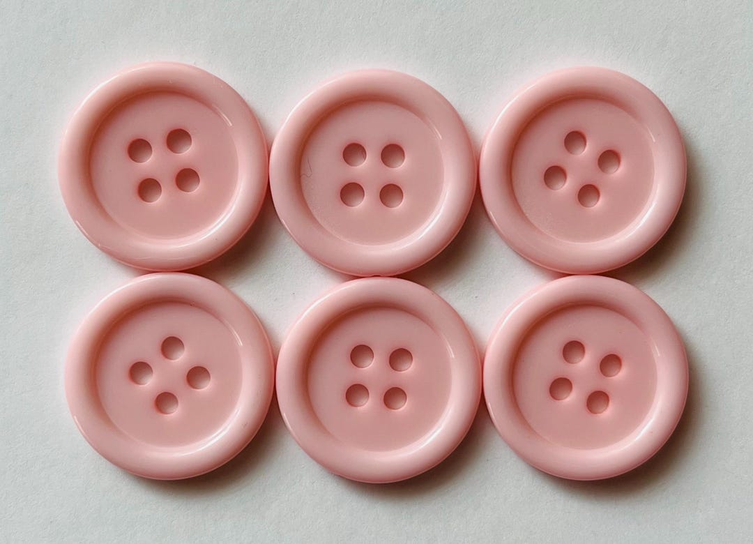 Pink Resin Buttons, 20mm Four-hole Buttons - Etsy