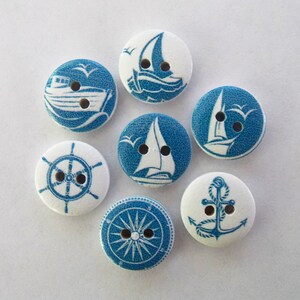 Nautical Buttons Sailing Buttons Sewing Supplies Ship | Etsy