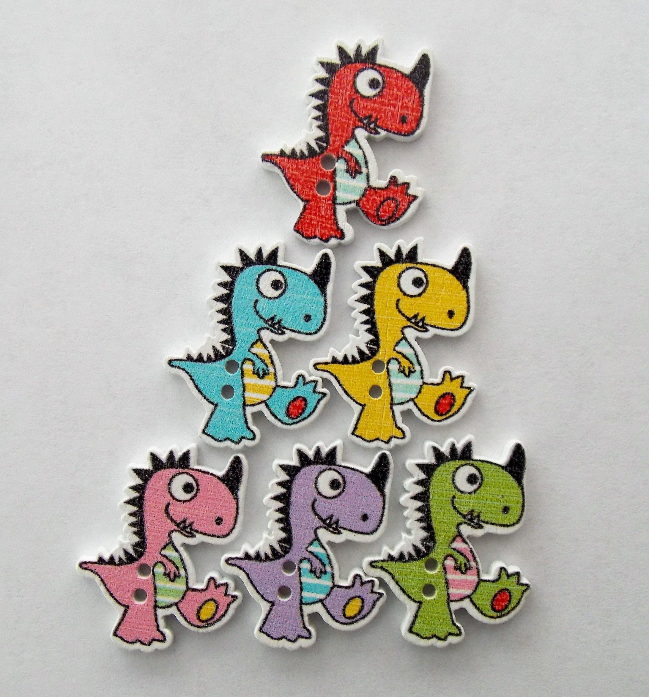 Dinosaur Buttons Dino Buttons Prehistoric Buttons Sewing | Etsy