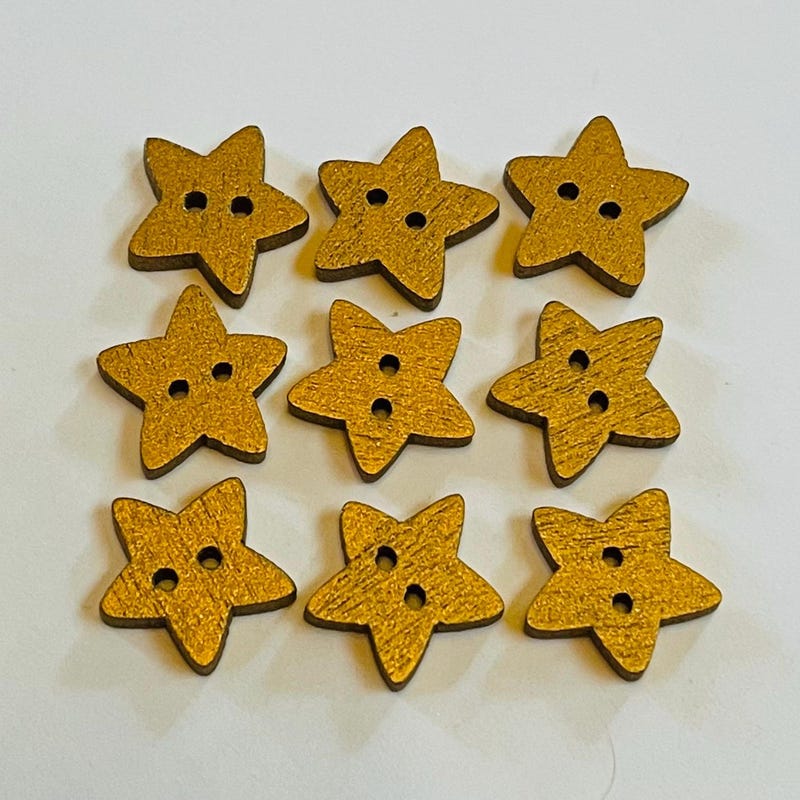 Star Buttons - Etsy