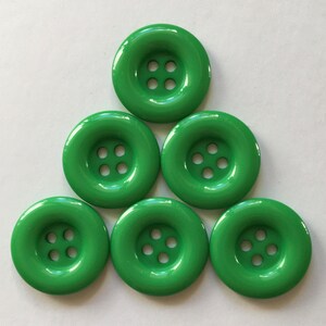 Green Buttons, 20mm Buttons, Resin Buttons, Sewing Supplies ...