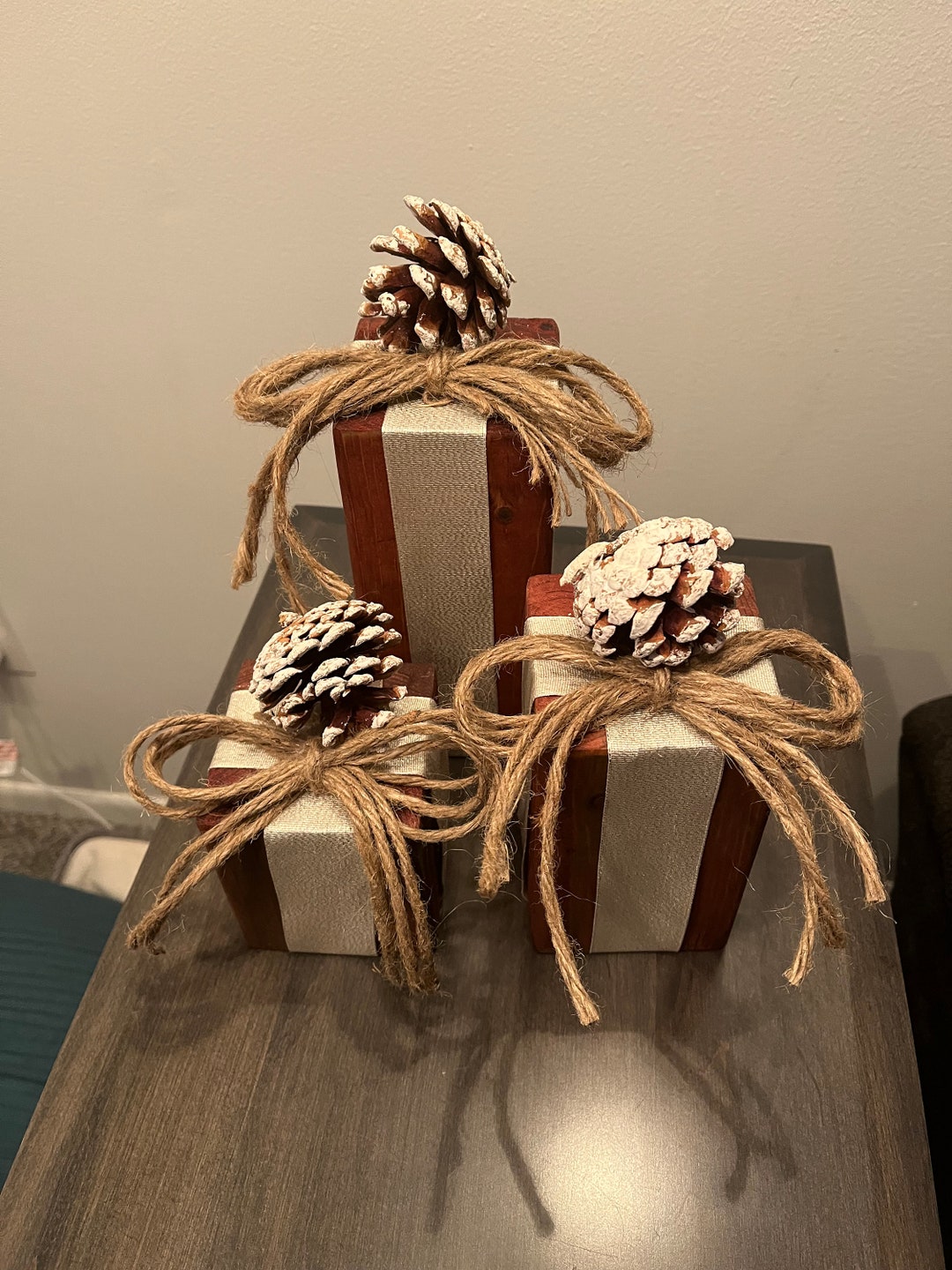 Christmas Present Set,wooden Christmas Present Decorations,wood ...