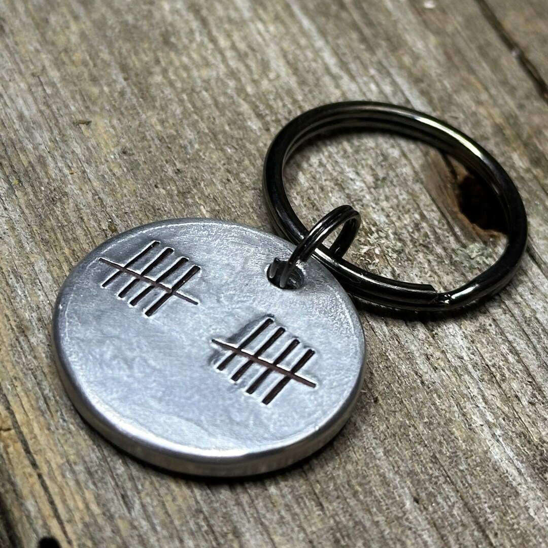 Custom Tin/aluminum Anniversary Keychain, 10th Anniversary Gift - Etsy