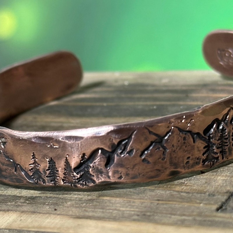 Cuff Bracelet Mountains - Etsy