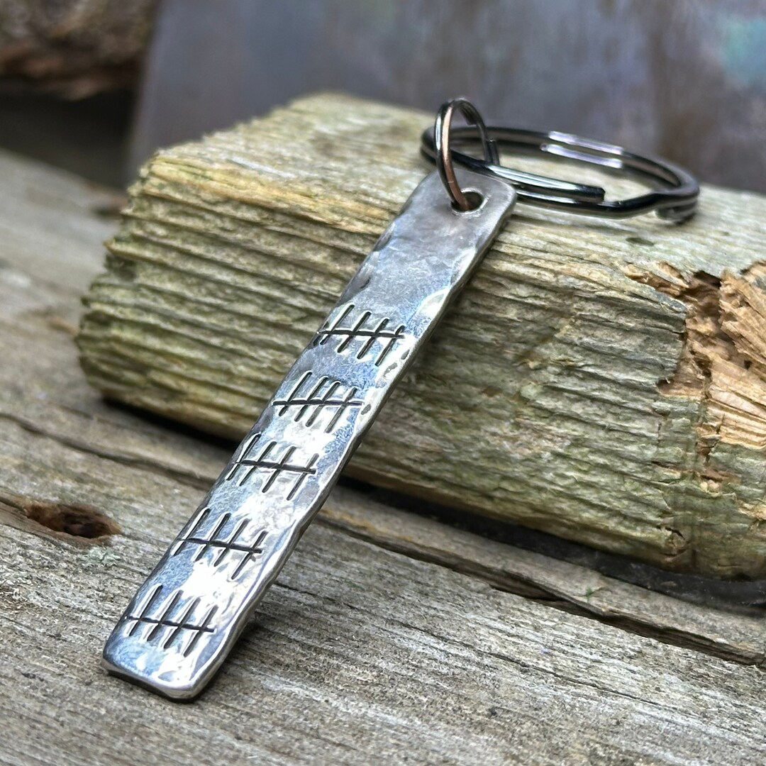 25th Wedding Anniversary Present, Custom Silver Anniversary Keychain ...