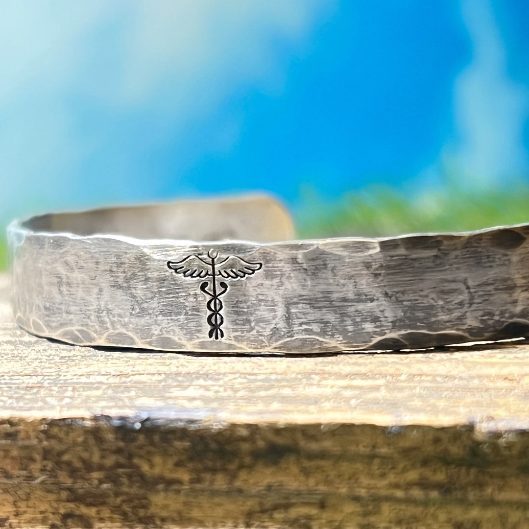 Sterling Silver Medical Alert Engraved Silver Bracelet Personalized ...