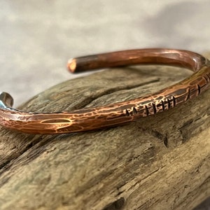 Custom Ogham Copper Cuff Bracelet, Personalized Ogham Bracelet, Irish ...