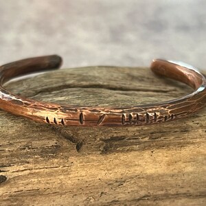 Custom Ogham Copper Cuff Bracelet, Personalized Ogham Bracelet, Irish ...